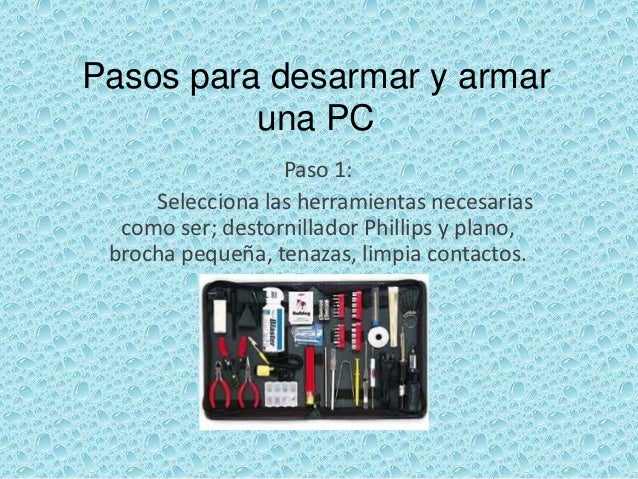 Desarmado del equipo de computo: noviembre 2017