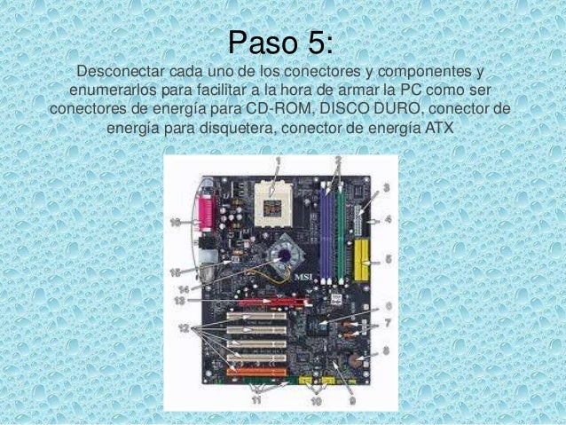 Desarmado del equipo de computo: noviembre 2017