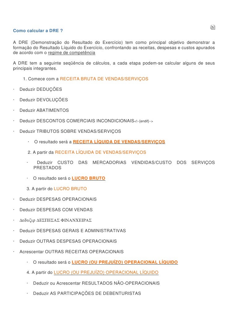 Como Calcular A Dre como-calcular-a-dre