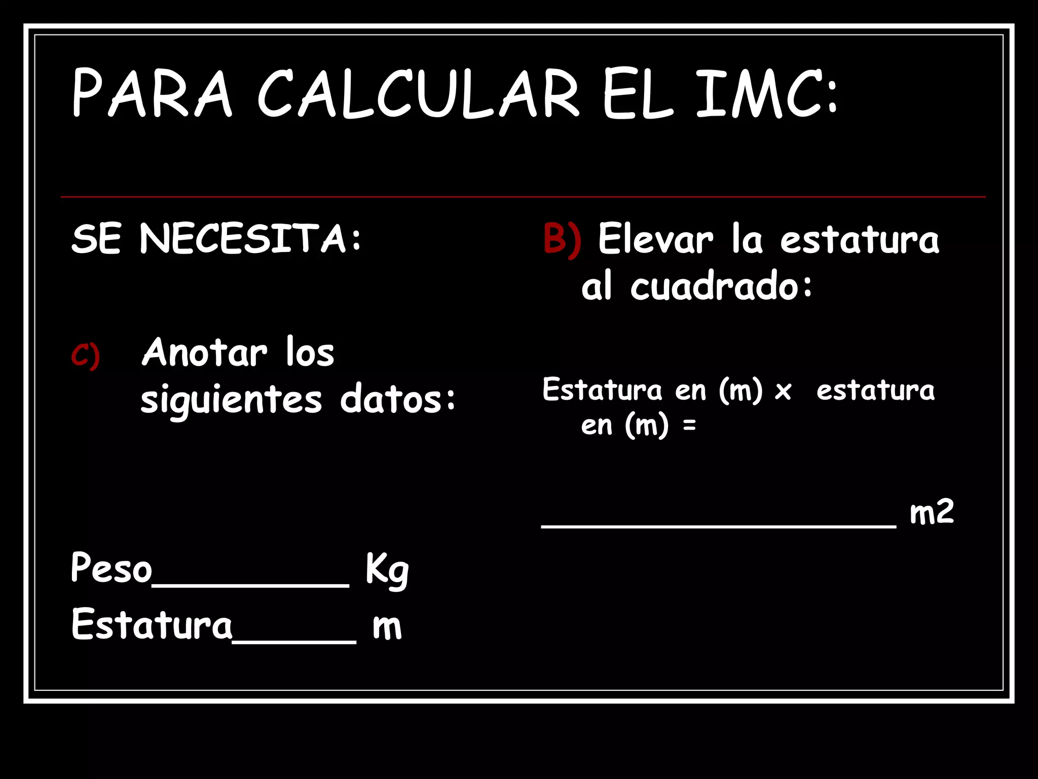 Como Calcular El Imc | PPS | Nutrition | Healthy Living