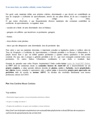 Como calcular o quadro de iluminação e ventilação | DOCX