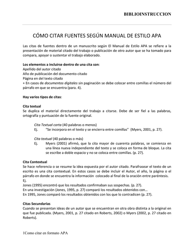 Como Citar Segun formato Apa | PDF | Desktop Publishing | Computer ...
