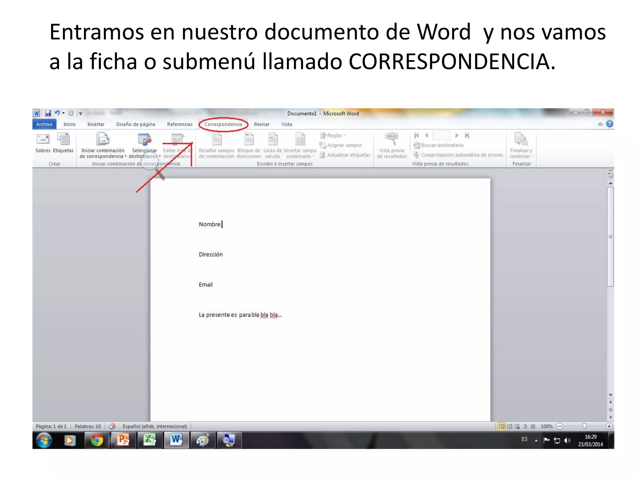 Como combinar correspondencia en Word bien esplicado | PPTX