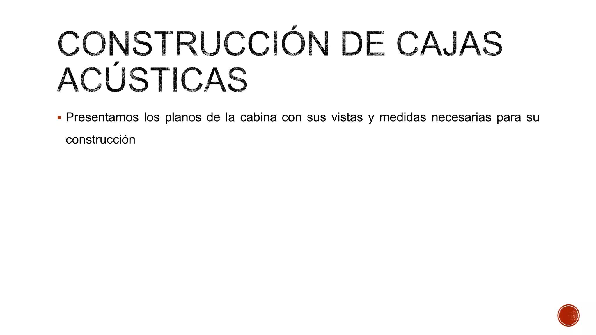 Construccion De Cajas Acusticas Ppt
