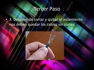 Como cortar un cable utp | PPT
