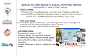FIGHT AGAINST ILLICIT TRAFFICKING OF CULTURAL PROPERTY IN SOUTH EASTERN ...