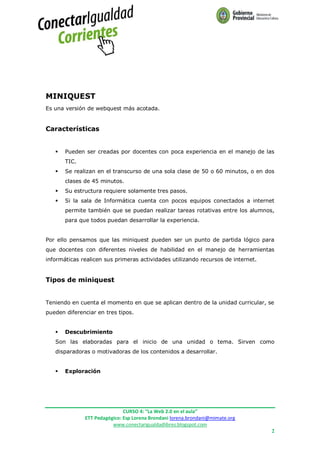 Como crear mini y webquest | PDF