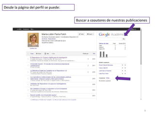 Cómo crear tu perfil en google académico | PPTX