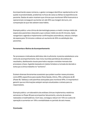 Como Criar e Acompanhar Processos e Indicadores de Gestão em Clínicas ...