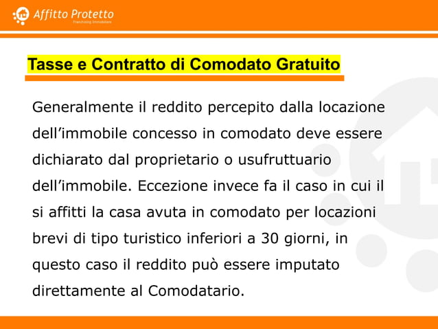 Il Contratto di Comodato uso gratuito: Guida Completa | PPT