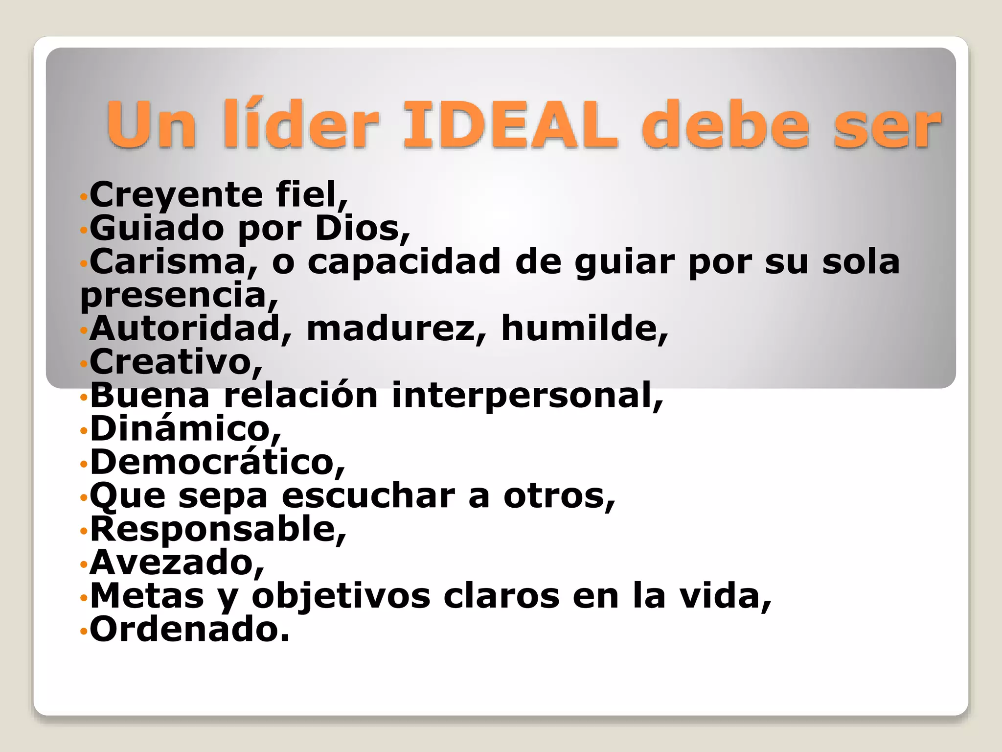 Como descubrir o desarrollar nuevos lideres | PPT