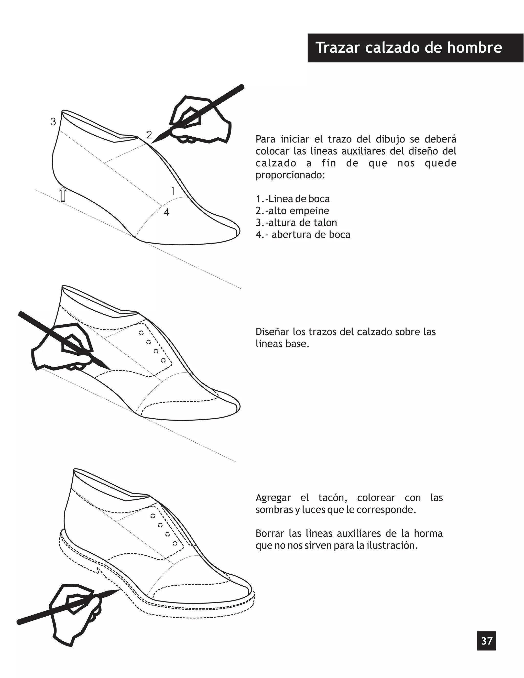 Como Dibujar Calzado Pdf