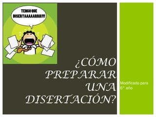 Como disertar | PPT