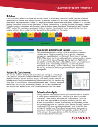 Comodo advanced endpoint protection | PDF