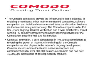 Comodo antivirus (isp) | ODP