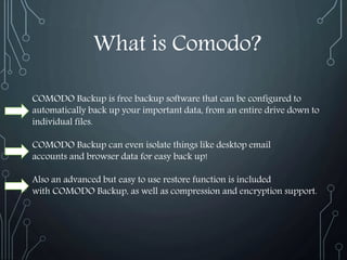 Comodo presentation | PPTX