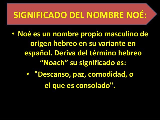 Como en los días de noe