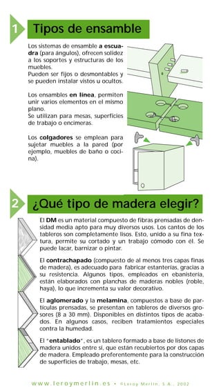 Como Ensamblar Muebles | PDF