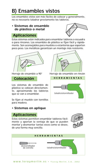 Como Ensamblar Muebles | PDF