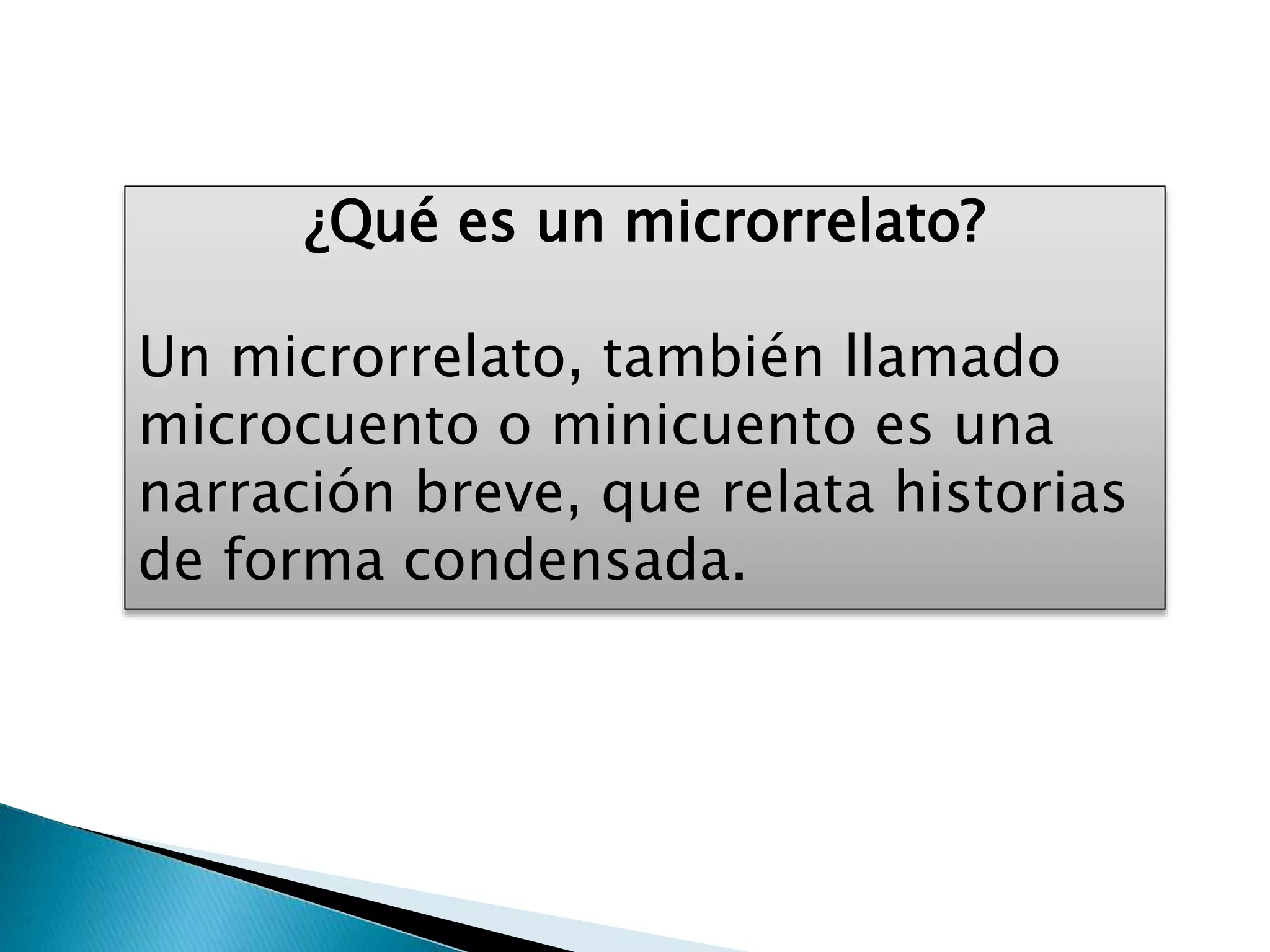 Como escribir un microrelato | PPT