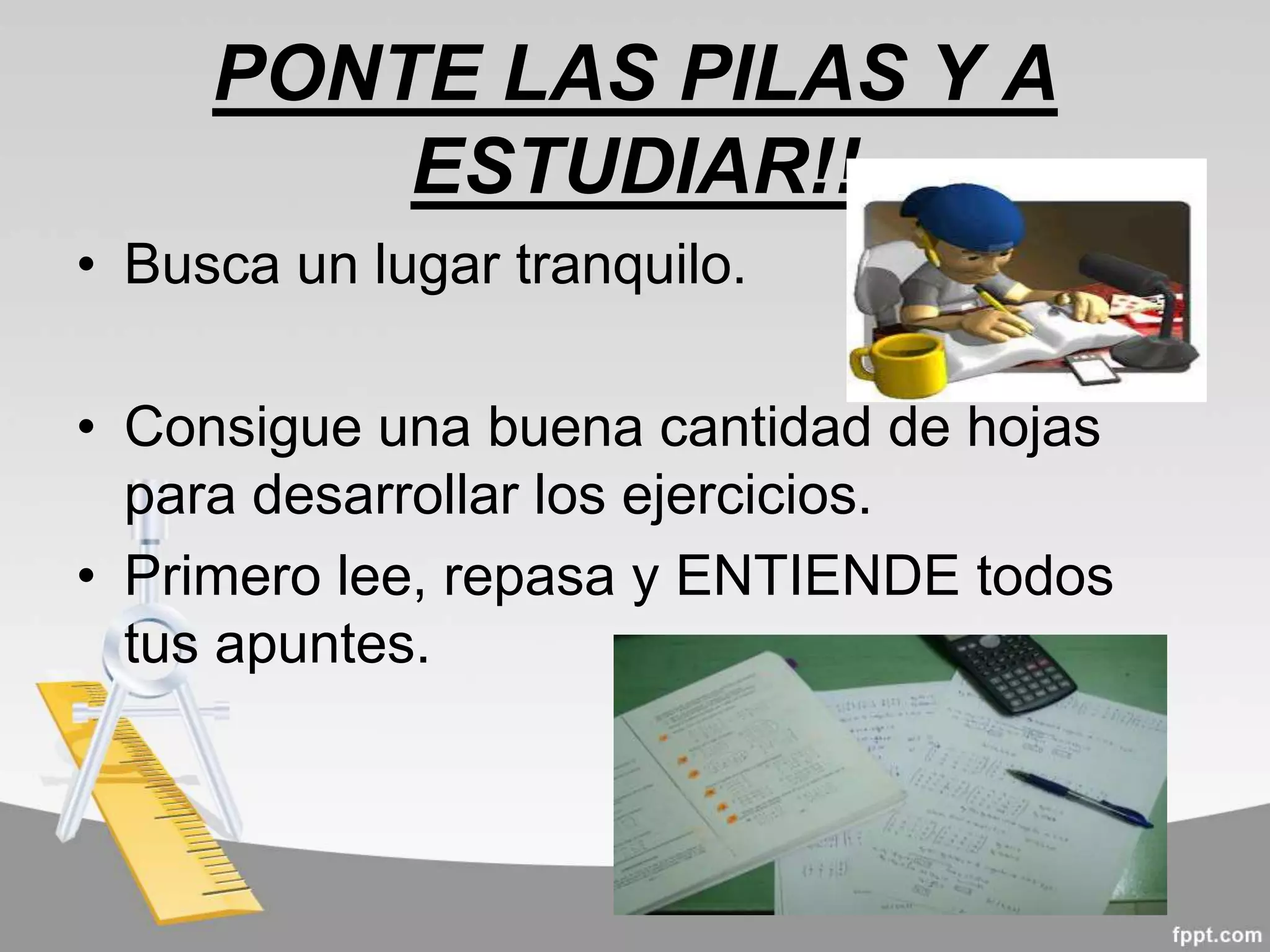 Como Estudiar Matematica Ppt