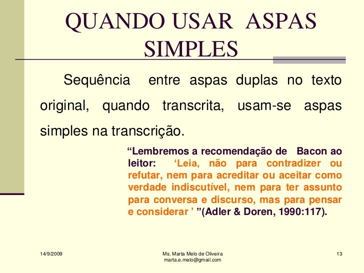 Como Fazer Citações E Referências