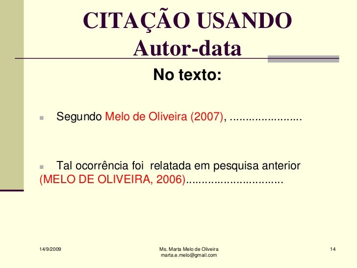 Como Fazer Citações E Referências