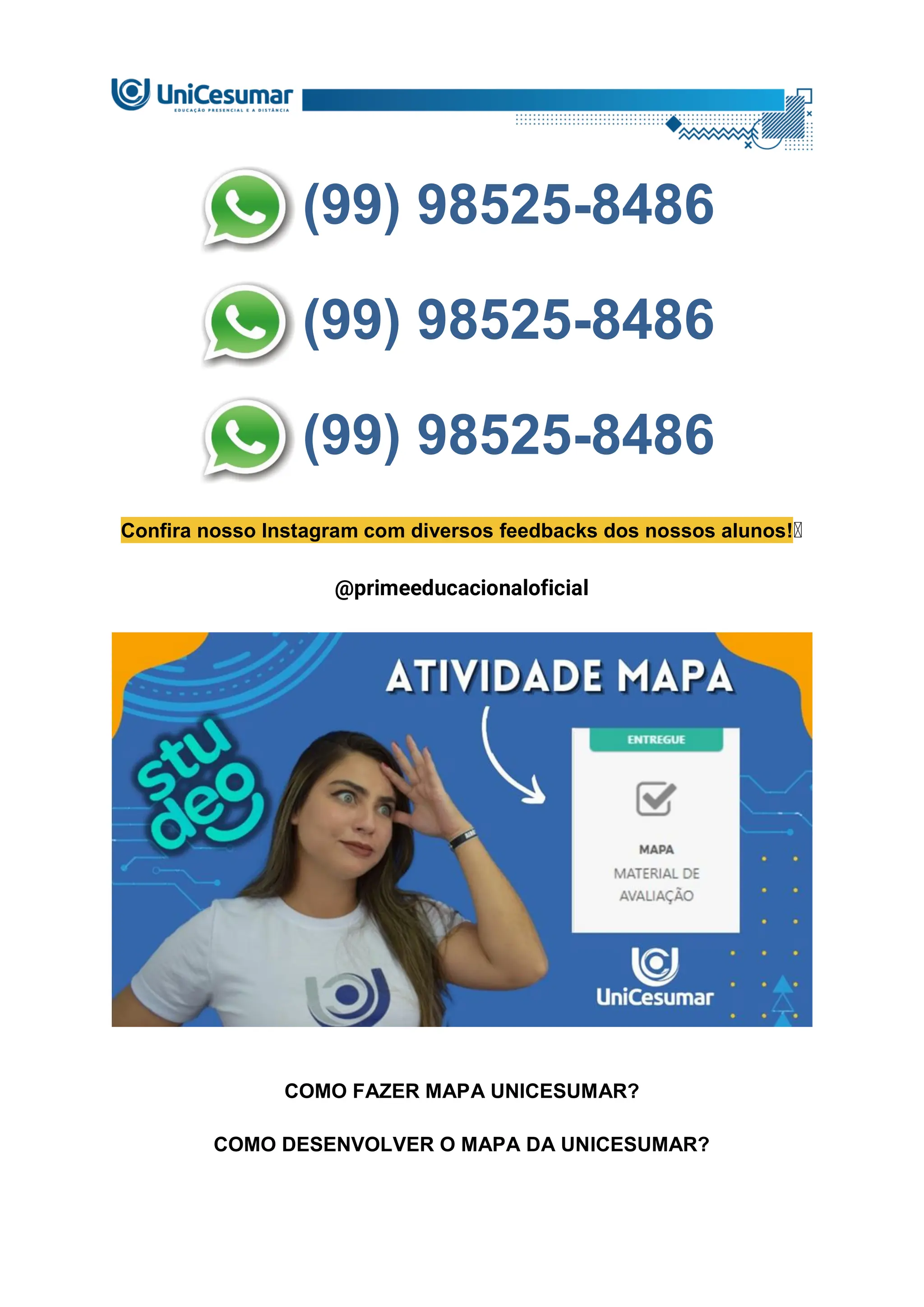 Atividade Mapa Unicesumar Pdf - RETOEDU Atividade Mapa Unicesumar Pdf - RETOEDU