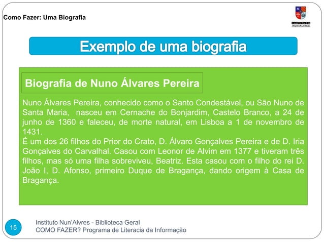 Como fazer? Uma_biografia | PPT