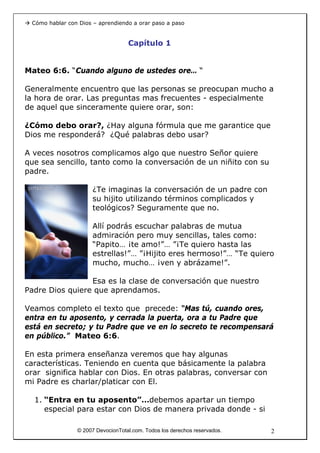 Como hablar con Dios Jose Reina | PDF
