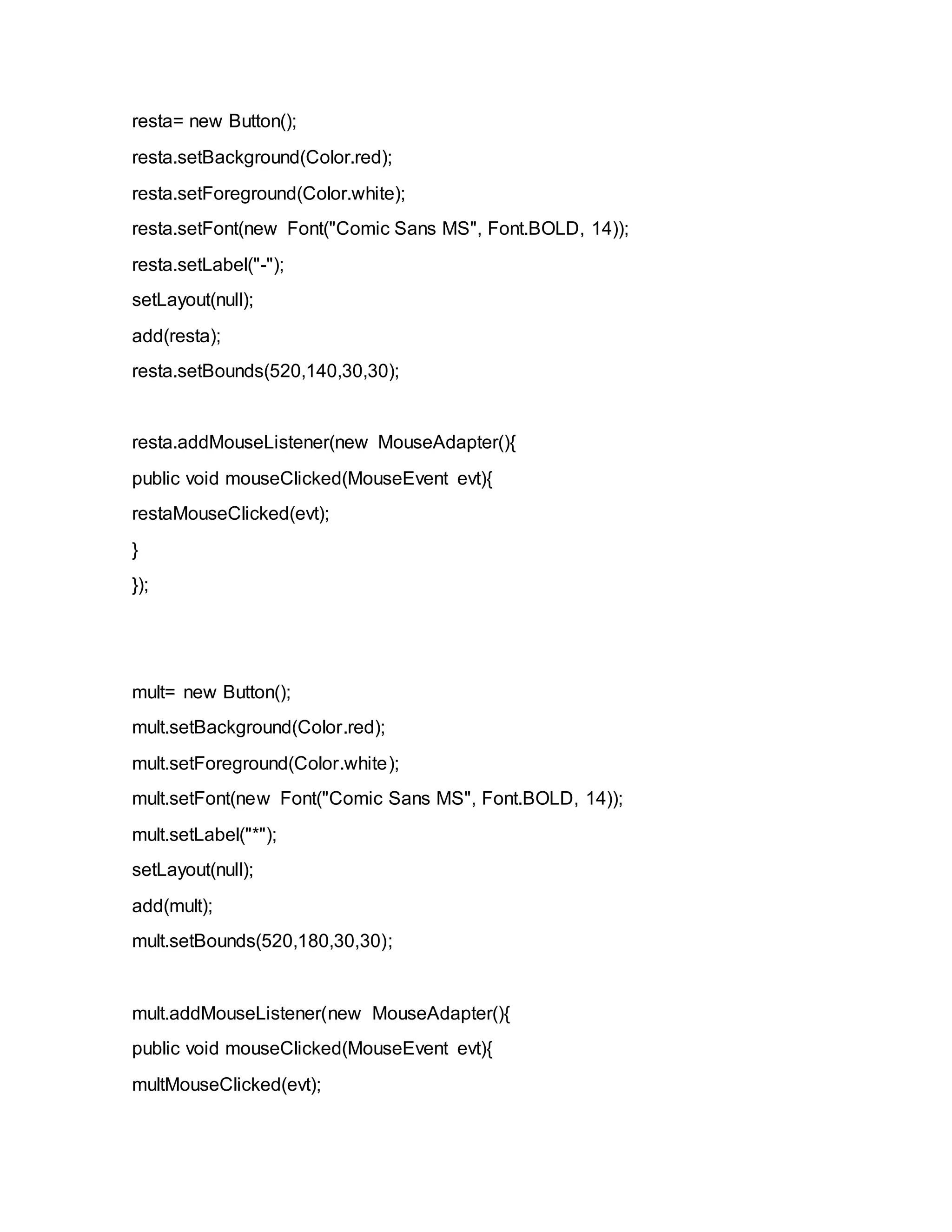Como hacer una calculadora en java | DOCX