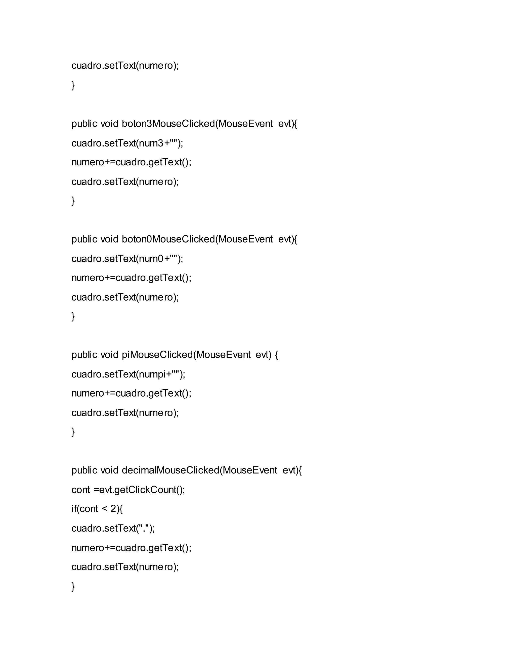 Como hacer una calculadora en java | DOCX