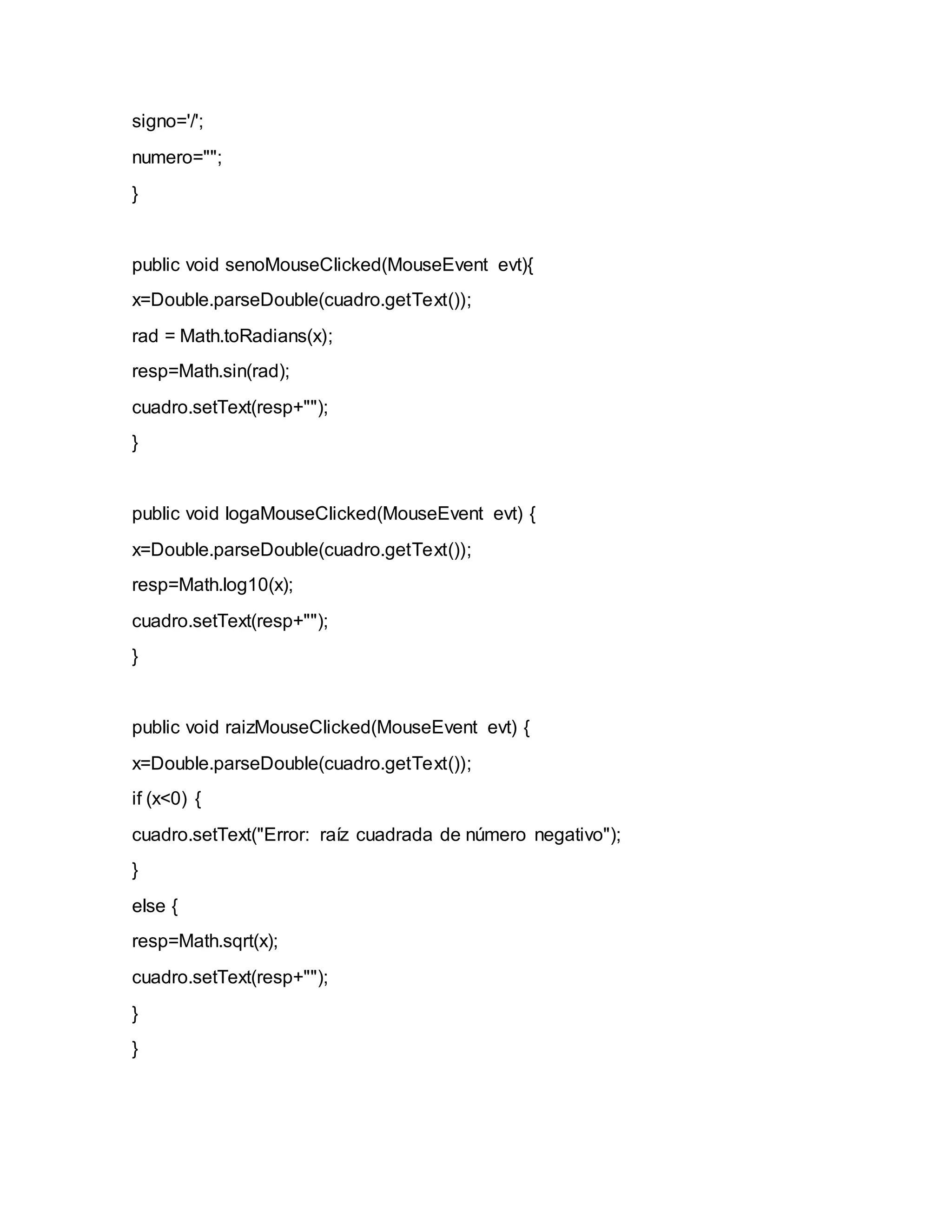 Como hacer una calculadora en java | DOCX