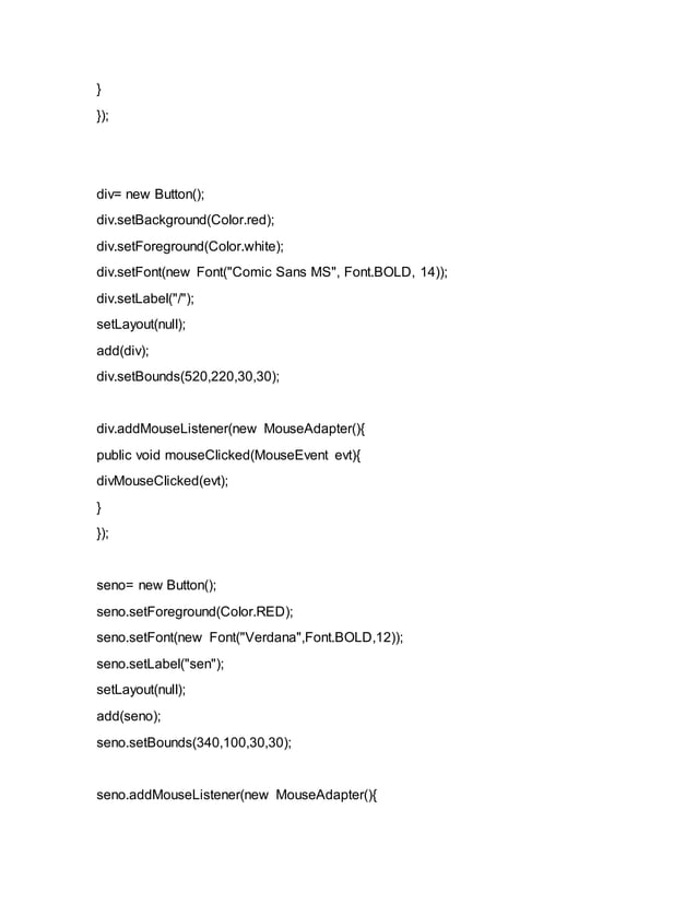 Como hacer una calculadora en java | DOCX