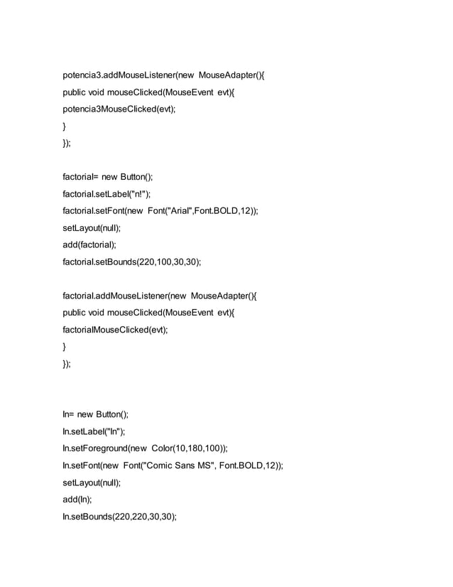 Como hacer una calculadora en java | DOCX