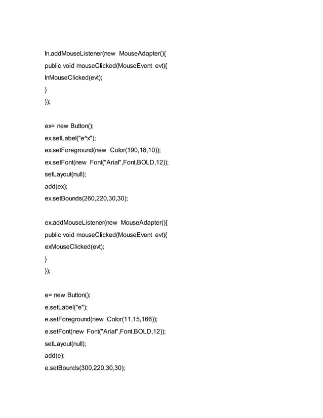 Como hacer una calculadora en java | DOCX