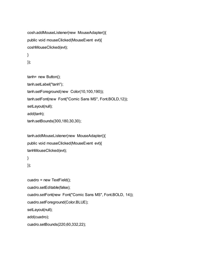 Como hacer una calculadora en java | DOCX