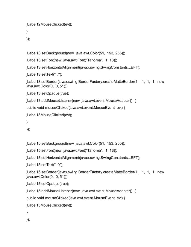 Como hacer una calculadora en java | DOCX