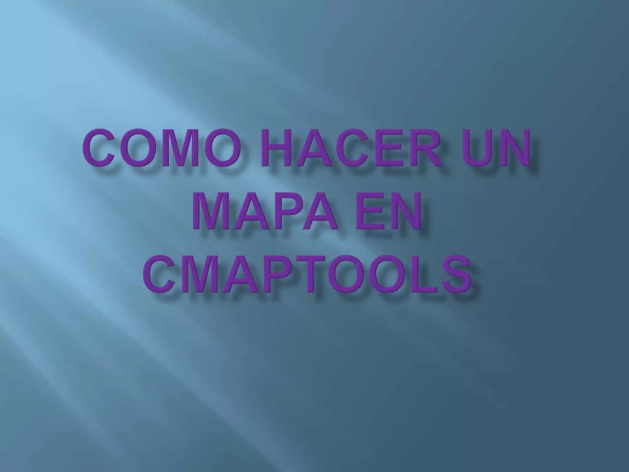 Tutorial De CmapTools | PPTX