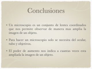 Como hacer un microscopio - Corregido | PDF