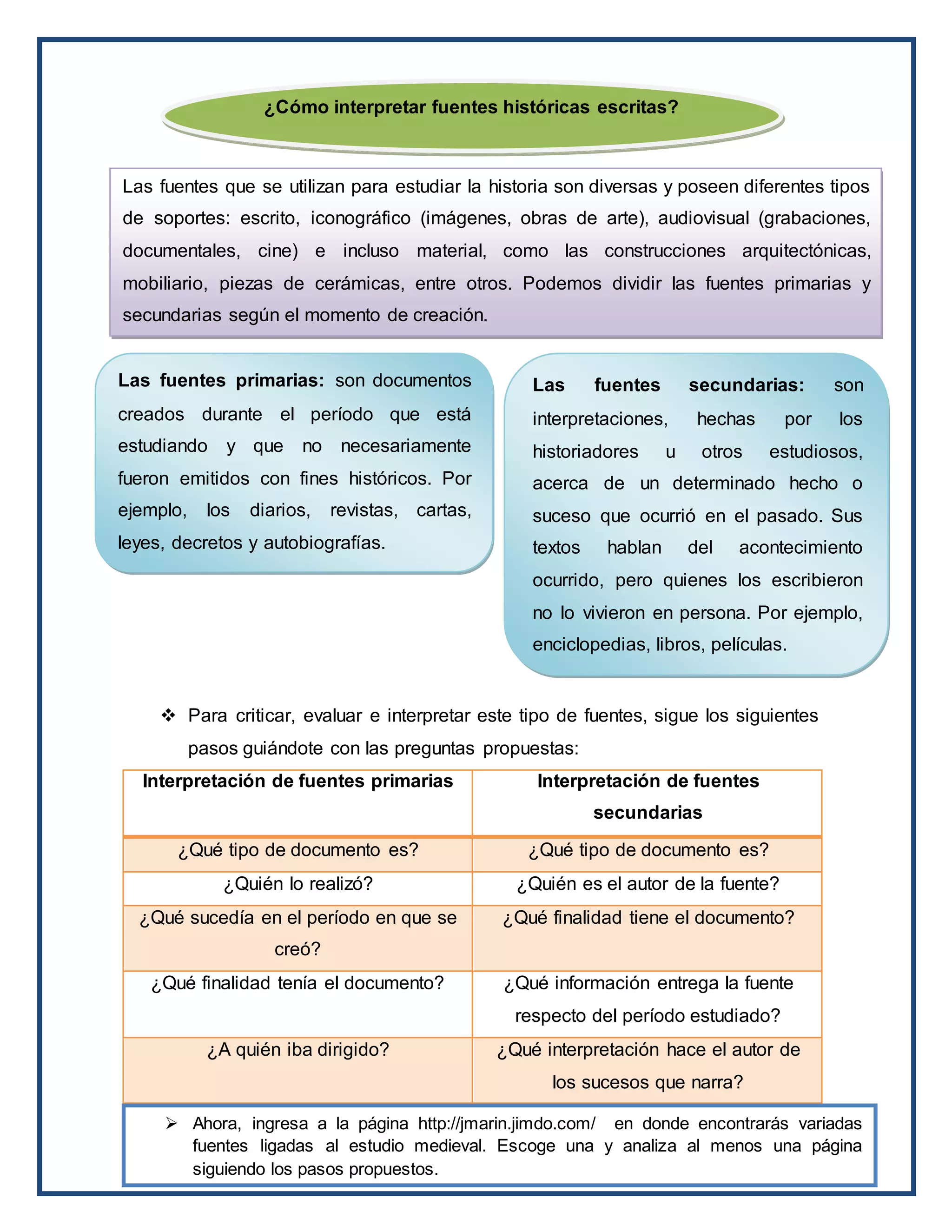 Como interpretar fuentes históricas | PDF