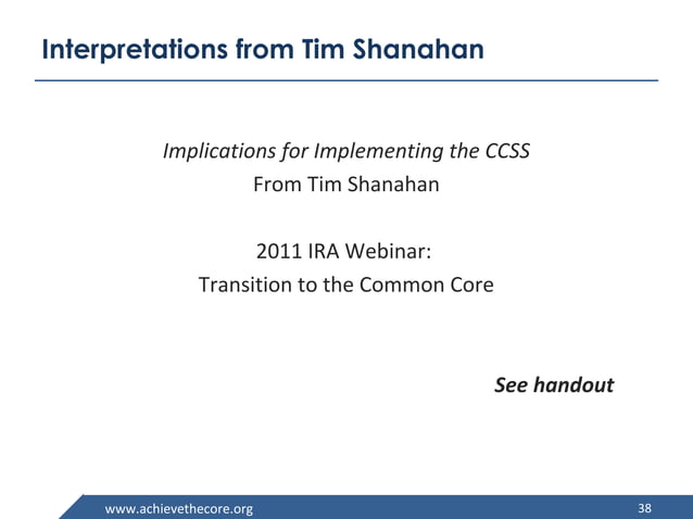 Common core secondary ELA | PPT