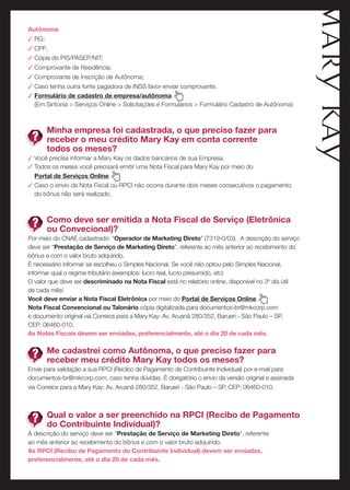 Como obter um CNPJ nova consutora Mary Kay | PDF | Business | Business ...