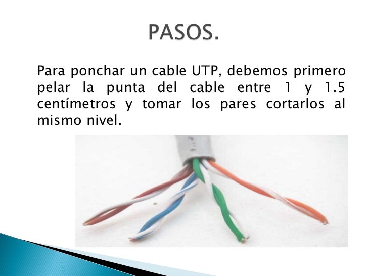 Que Es Ponchar Un Cable Utp - slingo