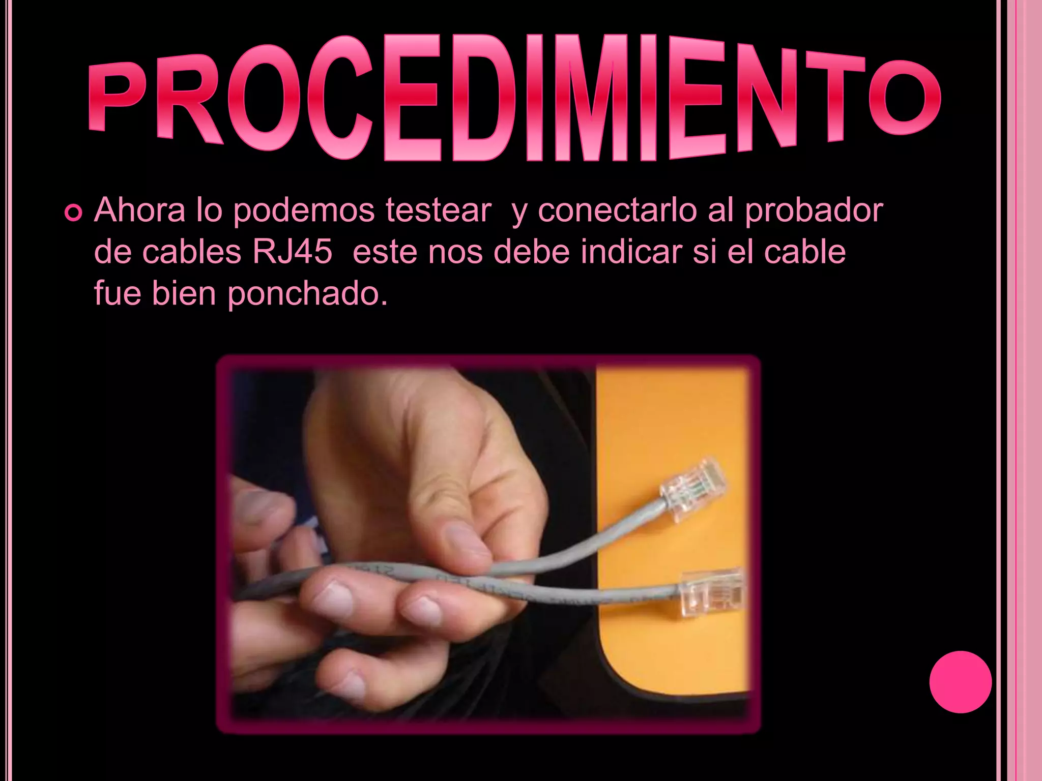 Como ponchar un cable utp | PPTX