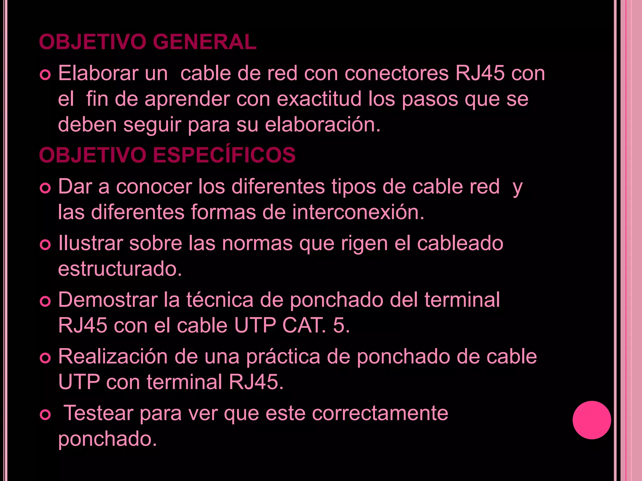 Como ponchar un cable utp | PPTX