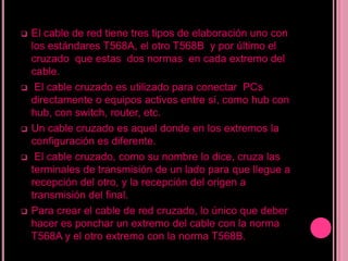 Como ponchar un cable utp | PPTX