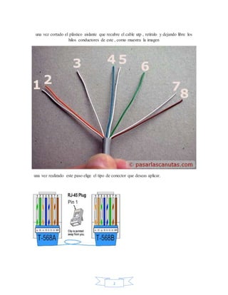 Como ponchar un cable utp | DOCX