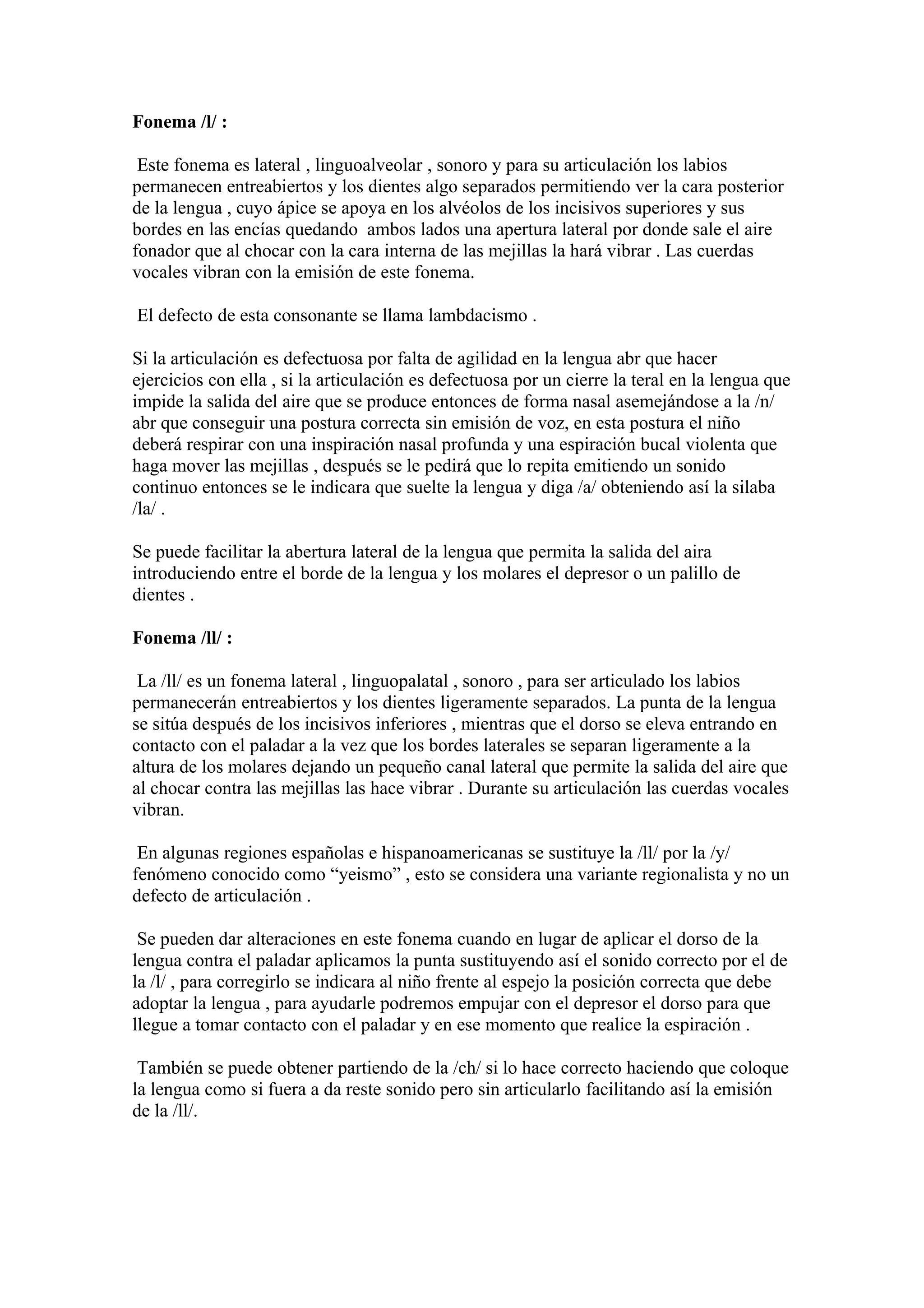 Como producir los fonemas | DOC