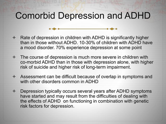 Comorbid adhd conditions | PPTX